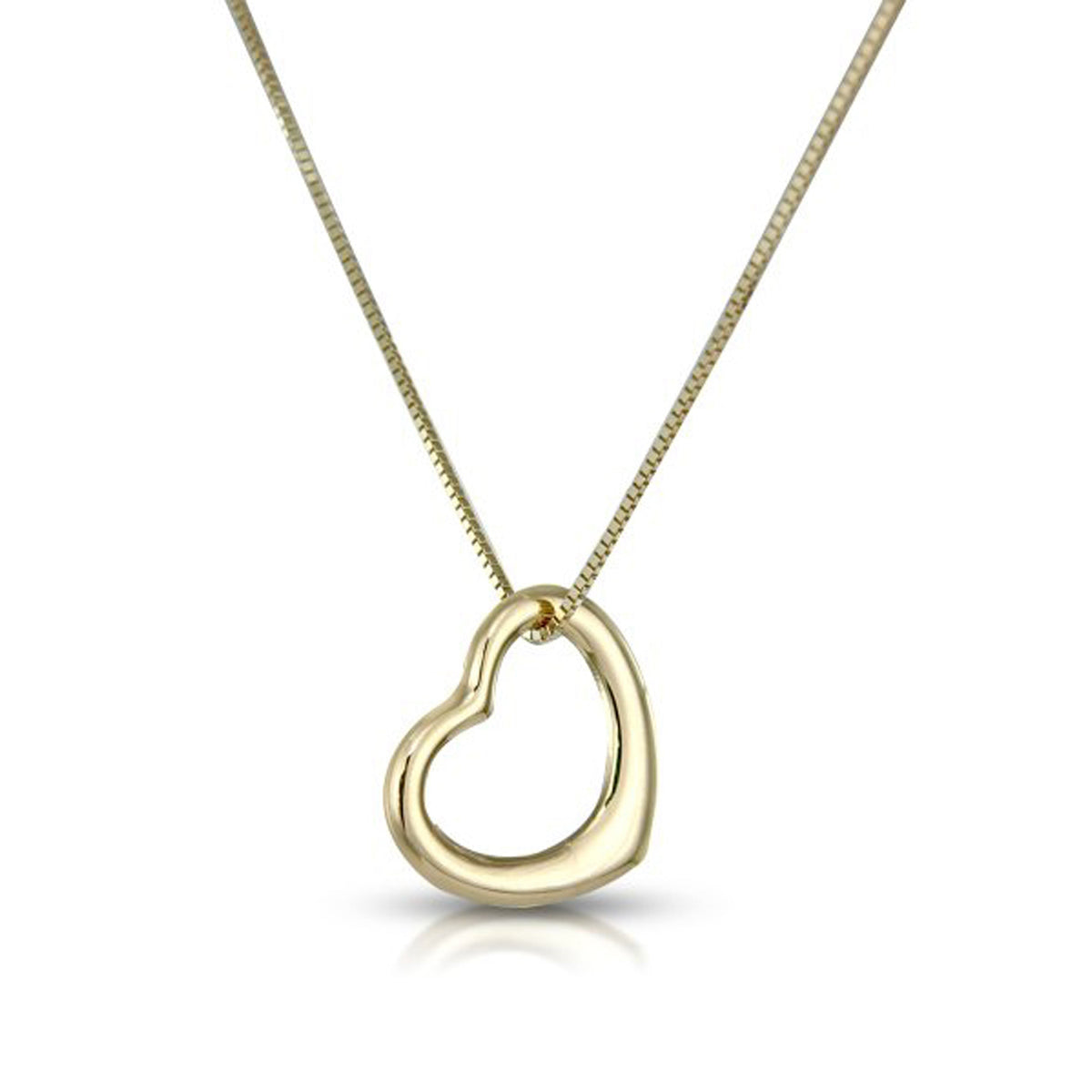 9ct Yellow Gold Heart Pendant Necklace – URBAN ARMOUR Jewellery